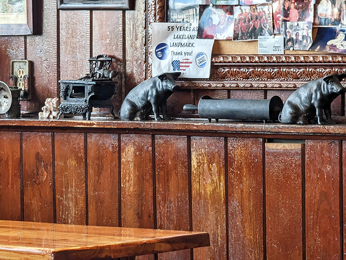 Decor that tells stories without saying a word—decades of memorabilia that couldn't be manufactured by corporate designers.