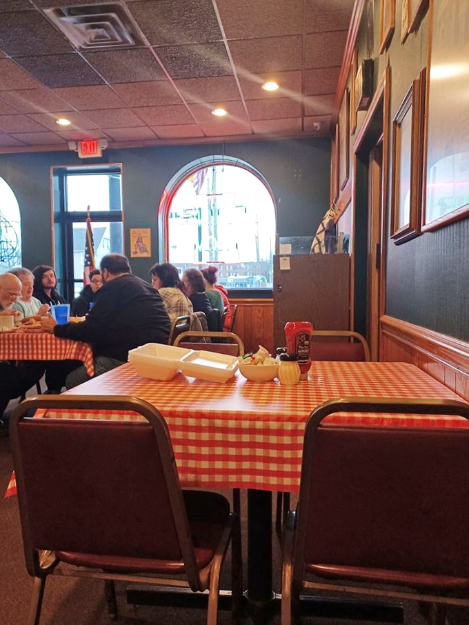 Red checkered tablecloths: the universal signal that you're about to eat something that will make your taste buds write thank-you notes.