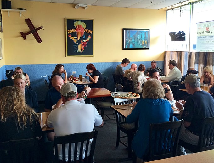 A dining room filled with locals who know the secret. These aren't tourists&mdash;these are the regulars who've been keeping this place humming.