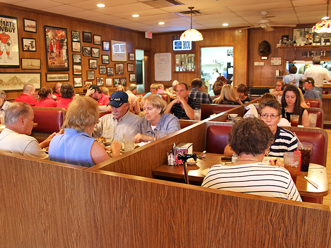 Every booth holds conversations that matter&mdash;from road trip plans to local gossip&mdash;all fueled by coffee and the promise of pie.
