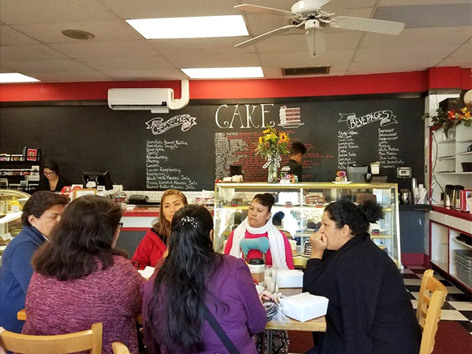 The dining area feels like your stylish European aunt's living room, if your aunt happened to serve world-class desserts.