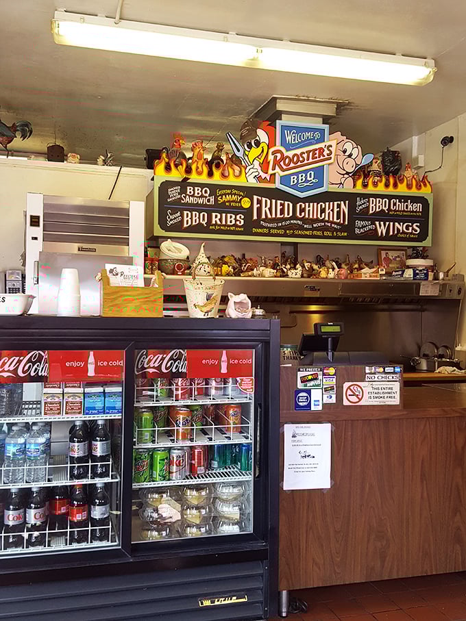 The ordering counter showcases Rooster's personality &ndash; unpretentious, welcoming, and focused entirely on delivering memorable meals.