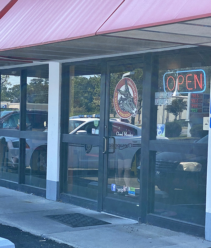 The entrance to burrito paradise. Like the wardrobe to Narnia, but instead of a lion and a witch, you'll find guacamole and happiness.