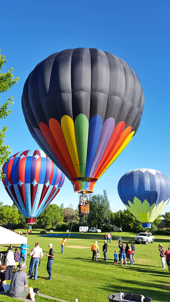 Hot air balloons paint Prineville's skies with flying canvases of color, turning an ordinary day into an extraordinary memory.