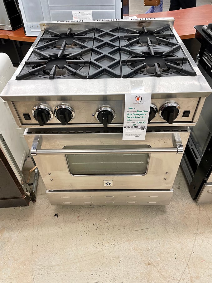 Kitchen dreams on a ramen budget. This professional-grade range costs less than what you'd spend on takeout in a month.