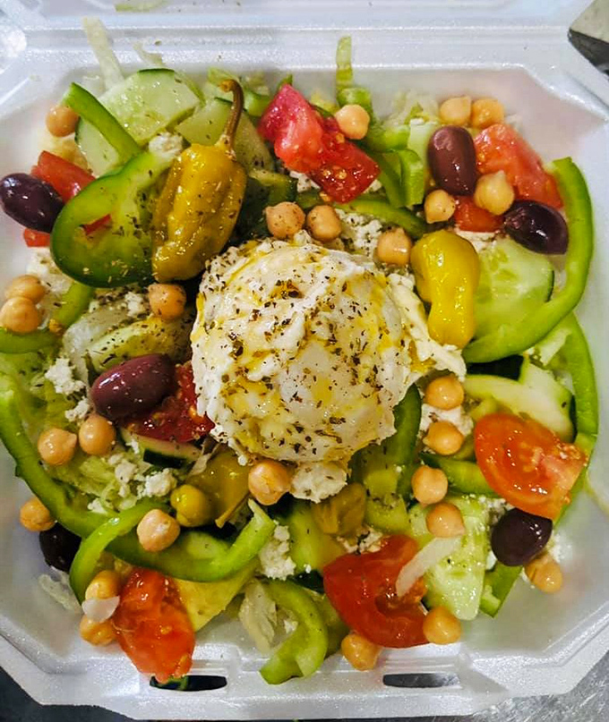 A proper Greek salad doesn't hide behind fancy tricks &ndash; just honest ingredients having the best kind of flavor party.