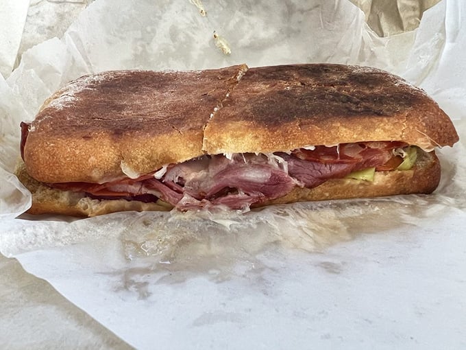 The Italian sandwich that transports you to a Sicilian village without the airfare. Those layers of meat and that crusty bread deserve their own passport.