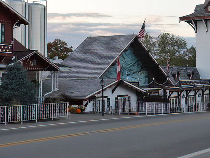 Bavarian-inspired architecture hints at the European heritage that influences the region. A cultural crossroads where Old World meets Midwest.