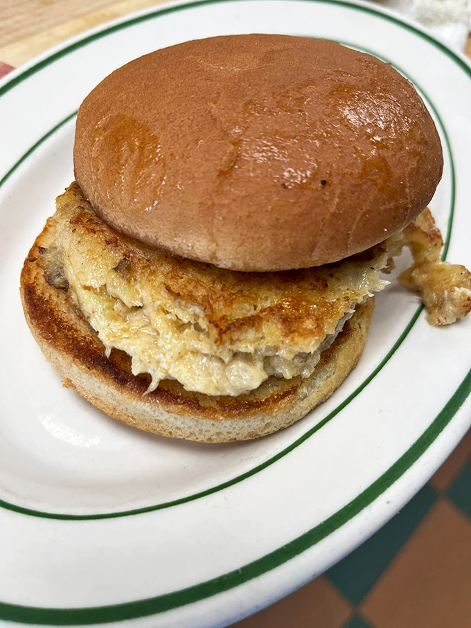 The crab cake sandwich&mdash;Delaware's answer to the question nobody asked: "Can breakfast be lunch and still change your life?"