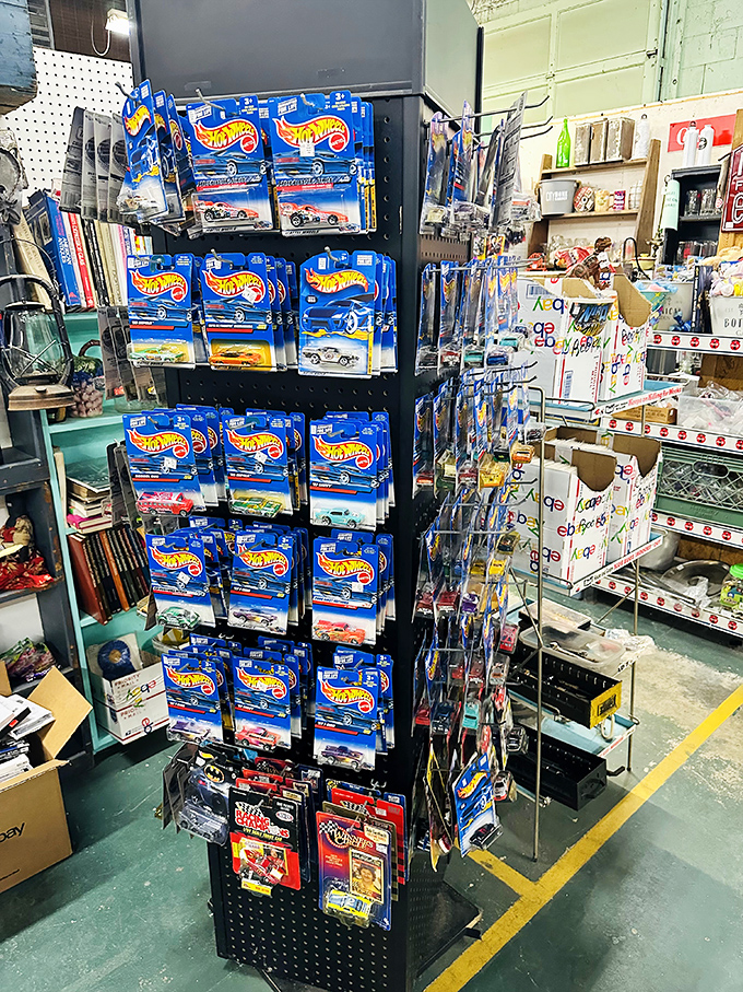 Hot Wheels heaven for collectors young and old&mdash;mint-condition packages containing miniature dreams and childhood nostalgia.