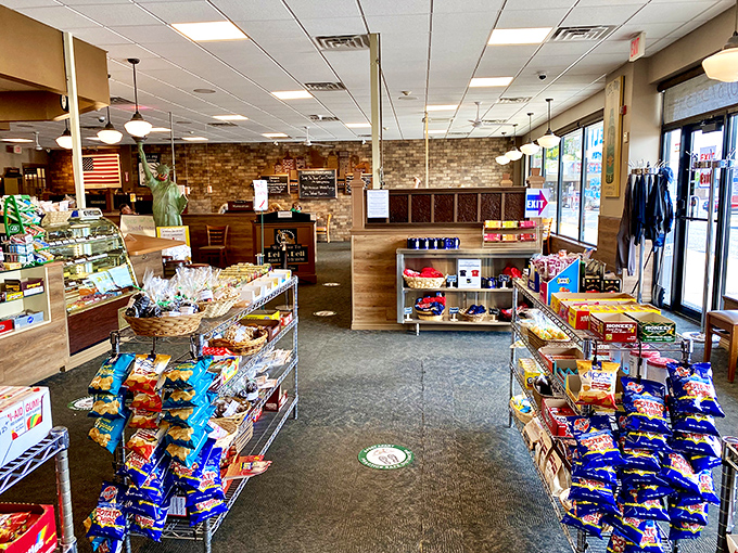 The retail section offers take-home treats for when the inevitable sandwich cravings hit at 2 AM and you're too far from Vernon.