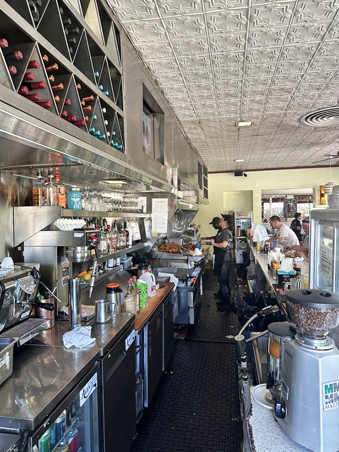 Where the magic happens! This bustling kitchen line is command central for all the deliciousness that makes Howley's a destination.