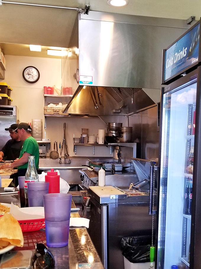 Behind every great meal is a kitchen where the real magic happens. Glimpse the stainless steel workshop where your Mexican feast comes to life.