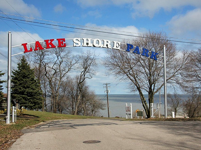Lake Shore Park offers front-row seats to nature's greatest show – Lake Erie's ever-changing moods from serene blue to dramatic storm clouds.