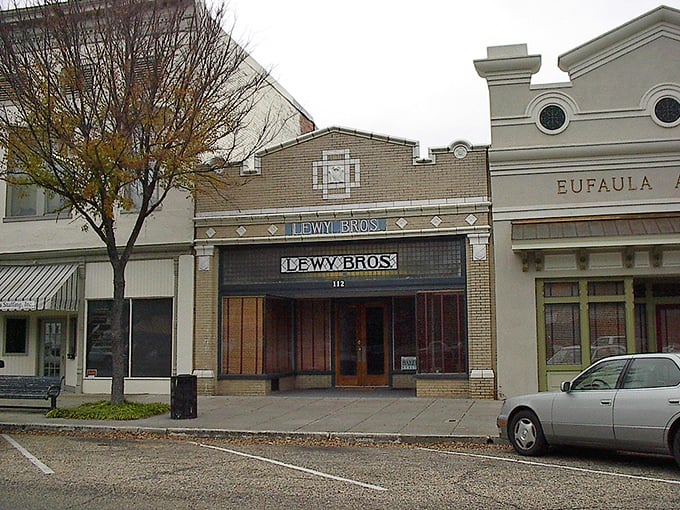 Lewy Bros storefront stands as a testament to small-town commerce&mdash;where businesses weren't just places to shop but landmarks in the community's identity.