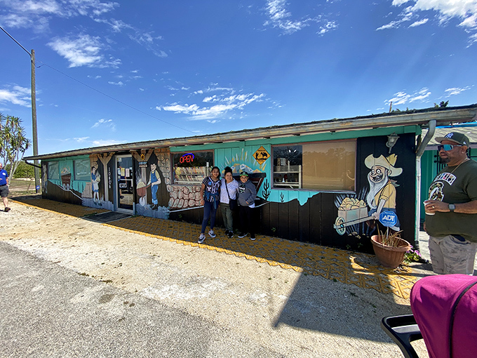 Local businesses like this colorfully painted shop give Sebring its character &ndash; the antidote to cookie-cutter strip malls plaguing America's suburbs. 
