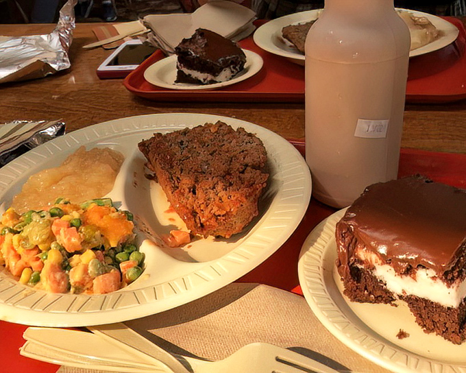The meatloaf dinner that time forgot&mdash;in the best possible way. Paired with chocolate cake that's worth every calorie-counting minute on the treadmill.