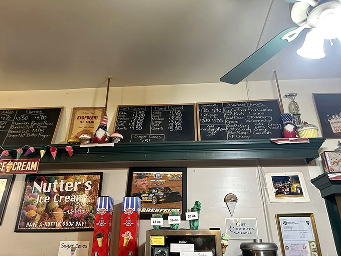 Handwritten flavor boards remind us that in a digital world, some pleasures remain deliciously analog and worth the drive.