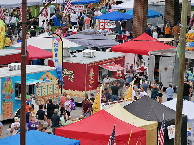 Festival season transforms downtown into a kaleidoscope of tents, treats, and togetherness&mdash;small-town America at its most deliciously vibrant.