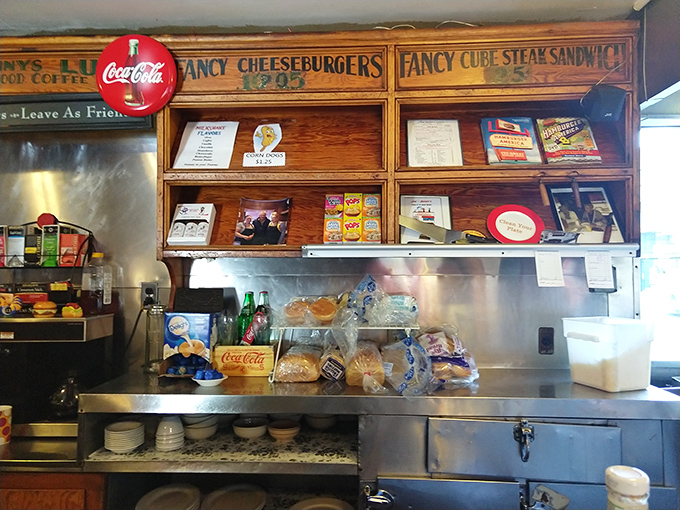 The open kitchen tells the whole story&mdash;no secrets, no pretense, just honest cooking where you can watch your breakfast dreams become reality.