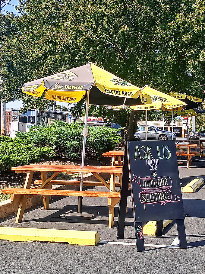 "Ask us about our outdoor seating" isn't just a sign&mdash;it's an invitation to enjoy your eggs benedict with a side of vitamin D.