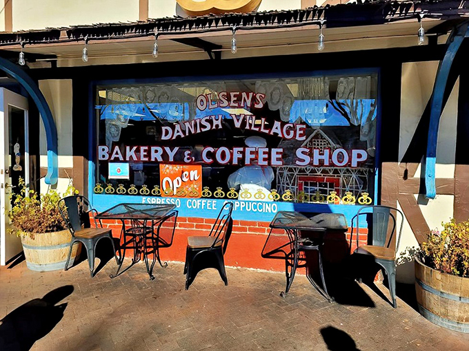 Outdoor seating that lets you soak up Solvang's charm while deciding which pastry deserves your attention next. Life's tough decisions.