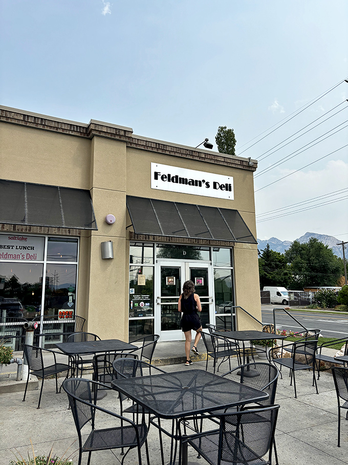 With the Wasatch Mountains playing backdrop to your meal, even the outdoor seating feels like dining in a postcard.