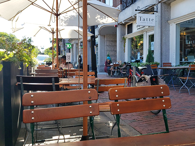 Outdoor seating that captures that rare Boston moment when it's neither too hot, too cold, nor raining&mdash;the Goldilocks zone of New England dining.