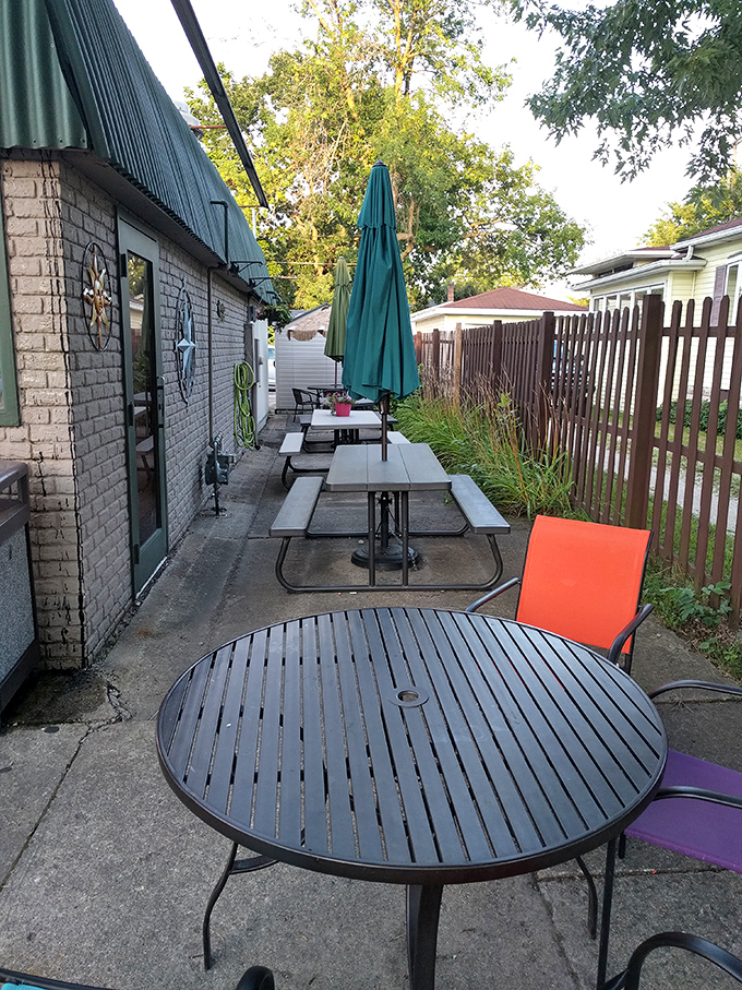 The humble outdoor seating area&mdash;where summer breezes somehow make those hand-cut fries taste even better. Wisconsin al fresco dining at its finest.