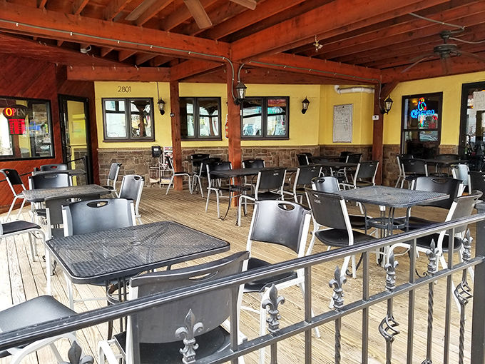 The outdoor patio: where fresh air, sunshine, and Mexican food create the holy trinity of dining happiness.