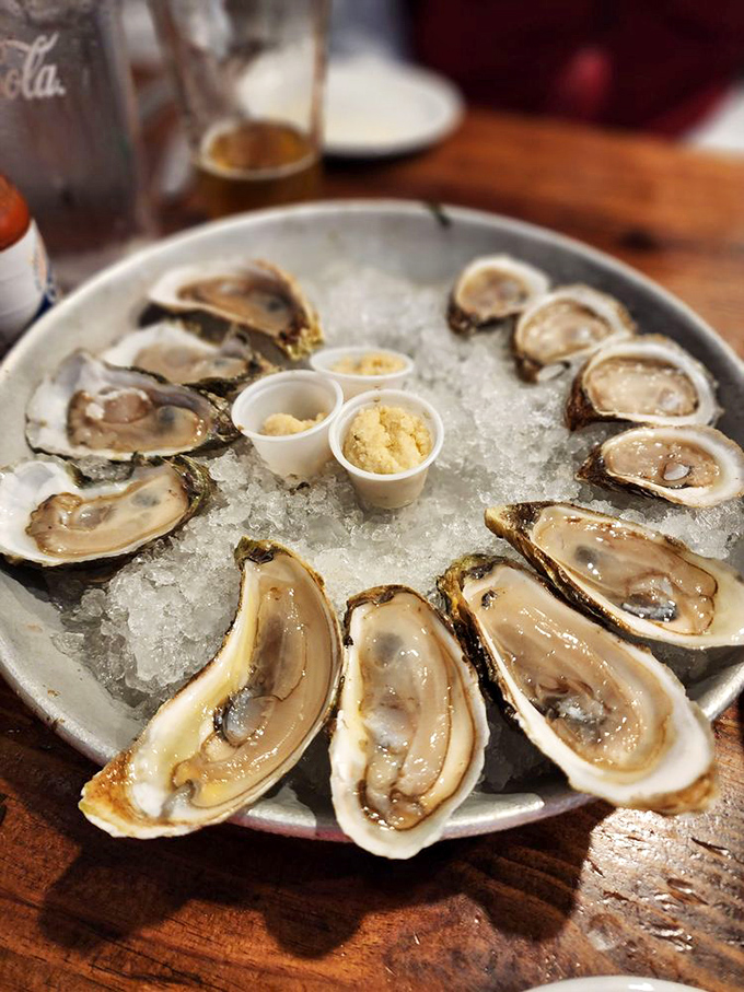 These oysters on the half shell are the ocean's perfect appetizer&mdash;briny, fresh, and served with just enough accompaniments to enhance, not mask.