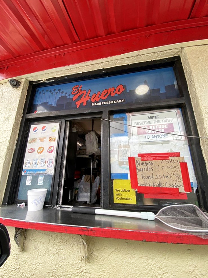 "Made Fresh Daily" isn't just a slogan here&mdash;it's a solemn promise. The pick-up window, where dreams come true in styrofoam containers.