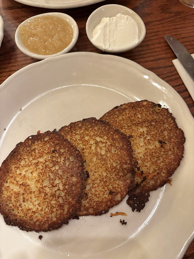Potato pancakes with crispy edges and tender centers &ndash; the kind your grandmother would make if she'd spent a semester abroad in Eastern Europe.