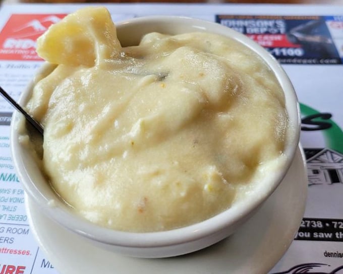 Potato soup so creamy and substantial you could practically stand a spoon in it&mdash;winter comfort in a bowl.