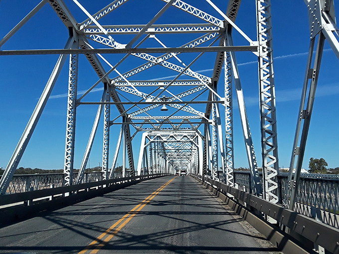 Crossing the Roy Inks Bridge feels like traversing between eras&mdash;its steel framework a testament to engineering that valued both function and beauty.