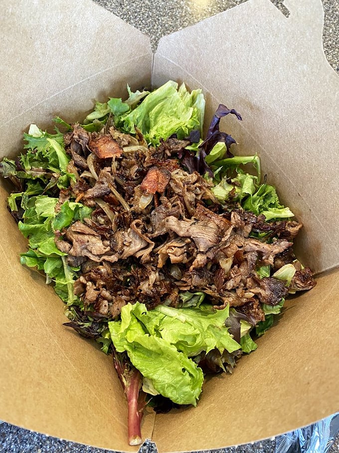 Proof that salads needn't be punishment. This protein-packed bowl shows that Bad As's excels beyond bread-based creations with equal flavor commitment.