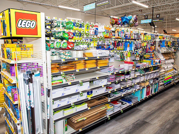 School supplies that won't break the bank but will absolutely save that last-minute science project. Parental heroes are made here.