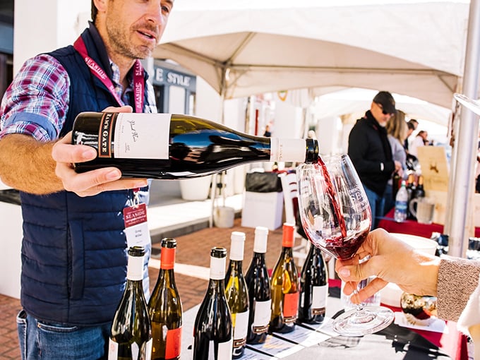 Wine festivals bring sophisticated sipping to Seaside, where vintages flow as freely as conversations between newfound friends.