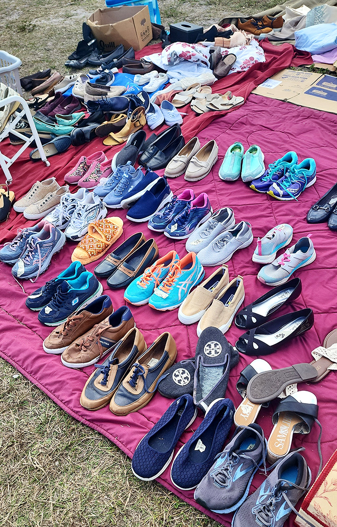 Cinderella's swap meet closet spreads before you. From designer labels to comfortable classics, these shoes have walked interesting paths before finding yours.