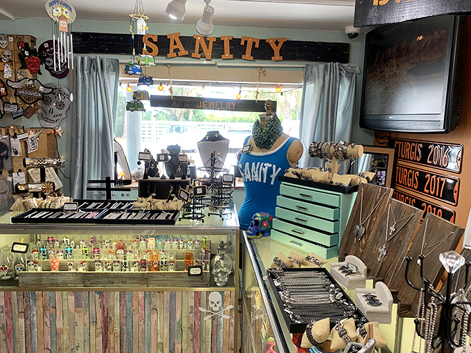 Not just seafood&mdash;the "Sanity" shop offers a slice of coastal Florida life where you can take home a souvenir that isn't a tacky t-shirt. 