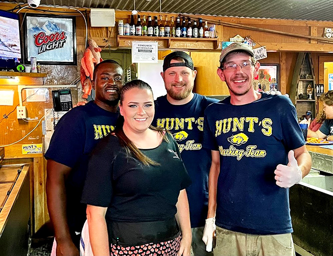The shucking team at Hunt's doesn't just prepare food&mdash;they're craftspeople practicing an art form that's been perfected over countless oysters and smiles.