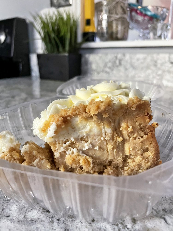 Sweet potato cheesecake that whispers "I'm worth every calorie" with each silky, spice-infused bite.