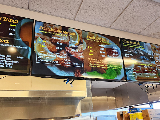 Menu boards that double as food fantasies. These vibrant displays showcase the global journey your taste buds are about to embark upon.