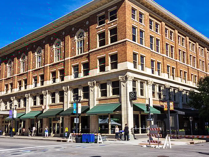 The Temple for Performing Arts blends historic charm with modern purpose, where brick and limestone have stories to tell.