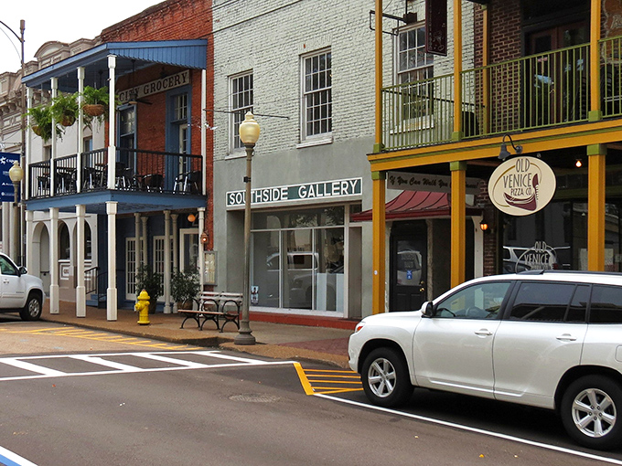 Van Buren Avenue's colorful storefronts offer a delightful choose-your-own-adventure of shopping, dining, and people-watching possibilities.