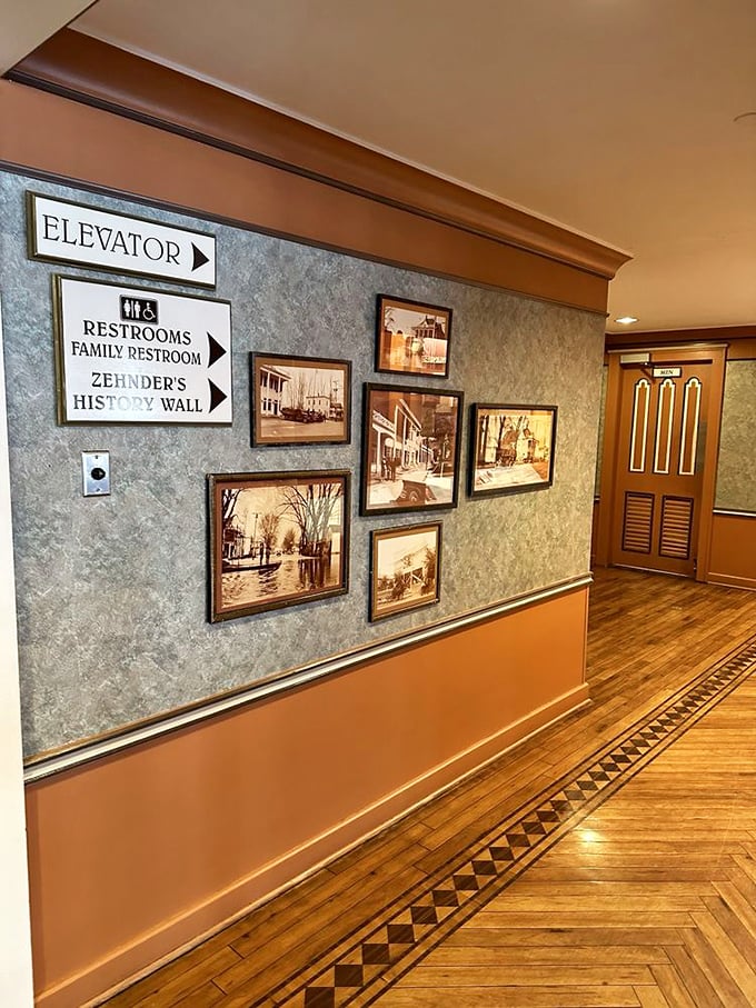 The history wall doesn't just tell Zehnder's story—it shows how a chicken restaurant became woven into the fabric of Michigan's cultural heritage.