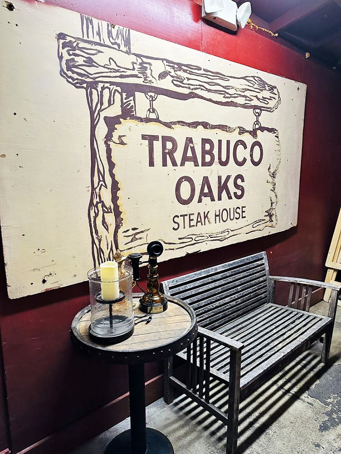 Hand-painted signage welcomes guests with rustic authenticity that corporate chains simply cannot manufacture or replicate.