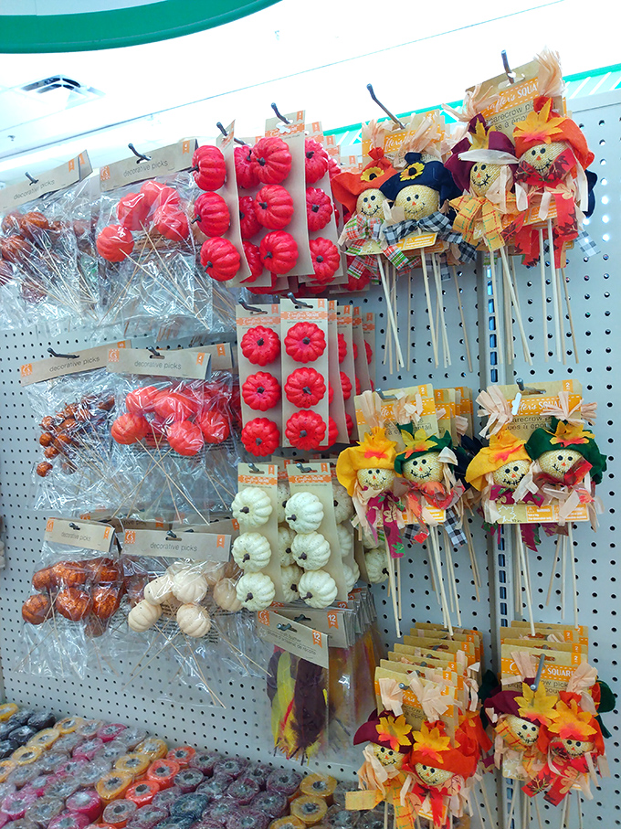 Fall's bounty captured in miniature&mdash;these scarecrows and pumpkins bring harvest charm without requiring actual farmwork.