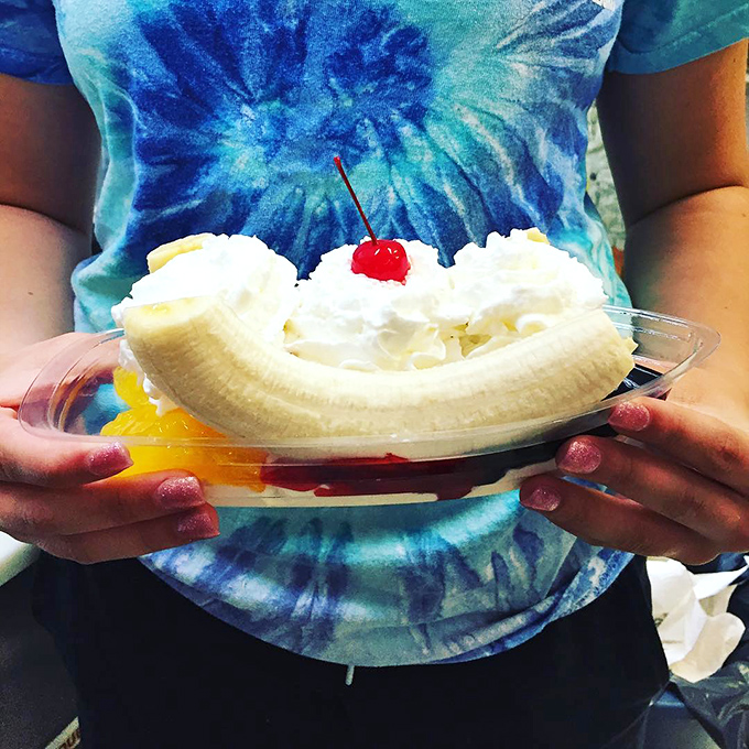 The banana split&mdash;America's answer to the French trifle. A symphony of fruit, cream, and childhood nostalgia topped with that essential cherry exclamation point.