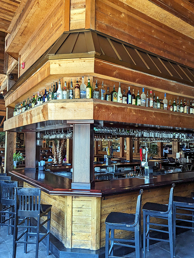 A bar display that rivals most liquor stores &ndash; because nothing complements prime rib like a perfectly crafted cocktail.